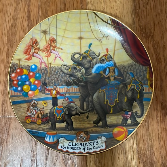 Other | Elephants Ringling Bros Barnum Bailey Circus Plate 1981 | Poshmark